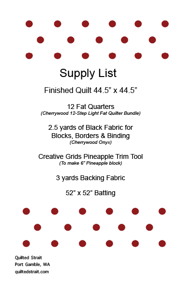 Amish Pineapple Pattern | Quilted Strait