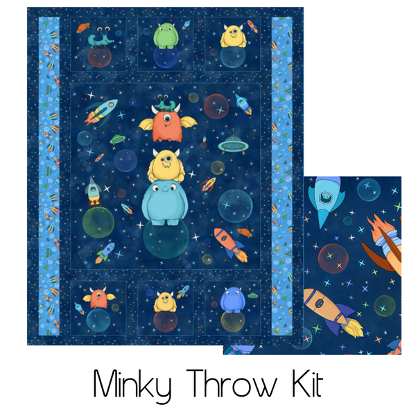 Space Monster Minky Kit | Quilted Strait