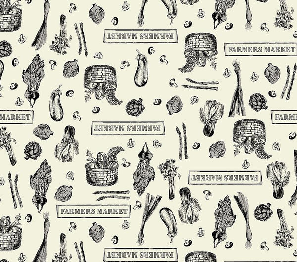 Farmstand 54515-2 Market Toile Cream | Quilted Strait