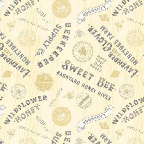 Sweet Honey Bee 008-272 Titles & Labels Yellow | Quilted Strait