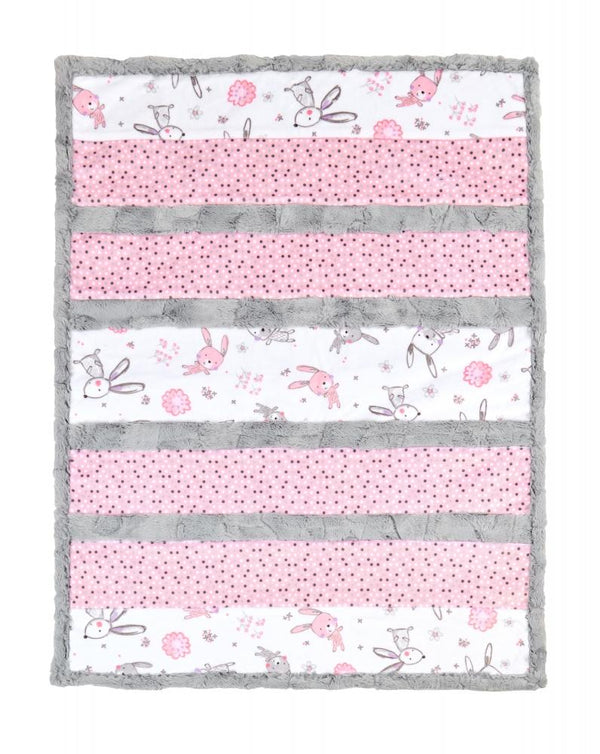 Bunny Hunny Minky Baby Quilt Kit