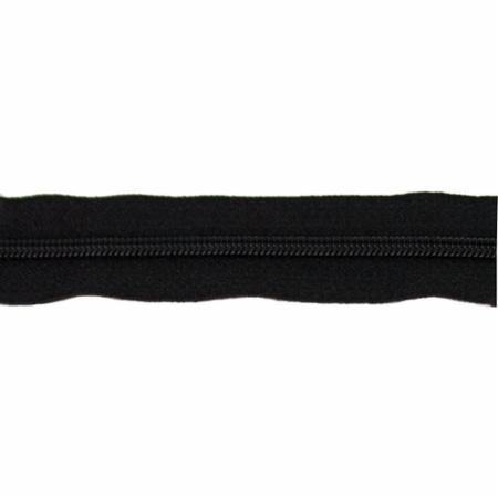 14" Atkinson Zipper 301 Black | Quilted Strait
