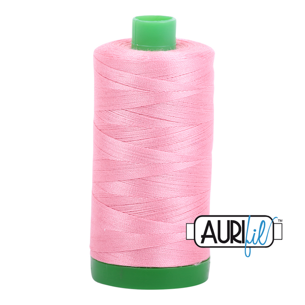 Aurifil 40wt 2425 Bright Pink thread - 1094 yards | Quilted Strait